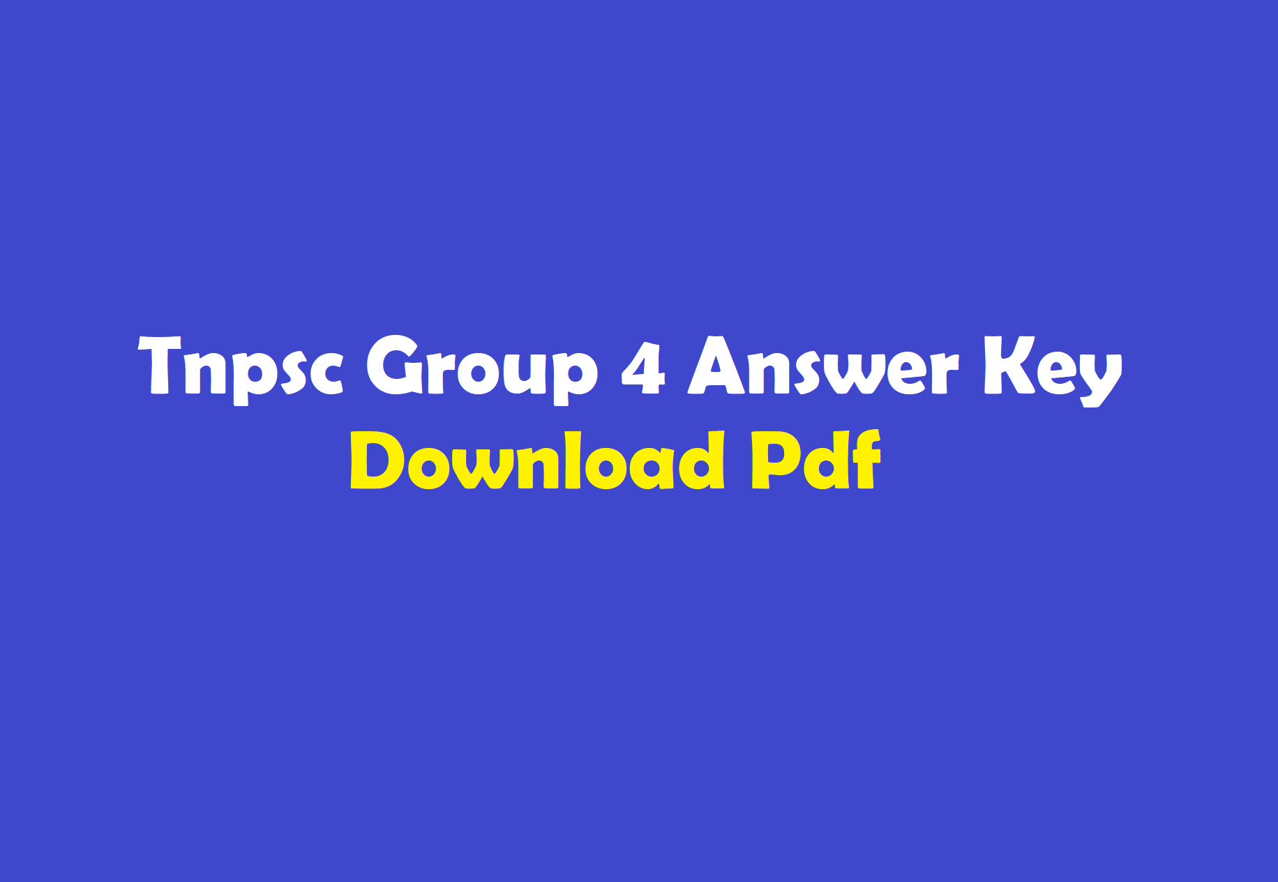 Tnpsc Group 4 Answer Key 2024 Today Exam Question Paper Updated - WINMEEN